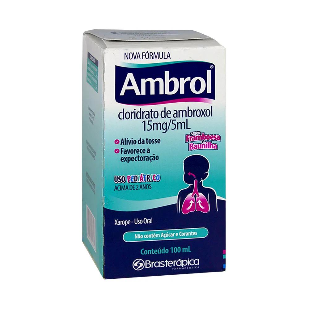 Ambrol 15mg/5ml Xarope com Copo Medidor Pediátrico Frasco 100ml ...