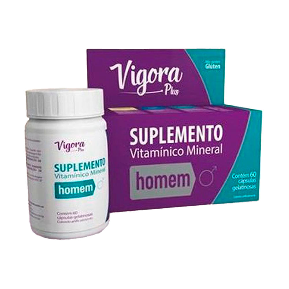 Vigora Plus Suplemento Homem com 60 Cápsulas Gelatinosas - Nivele ...
